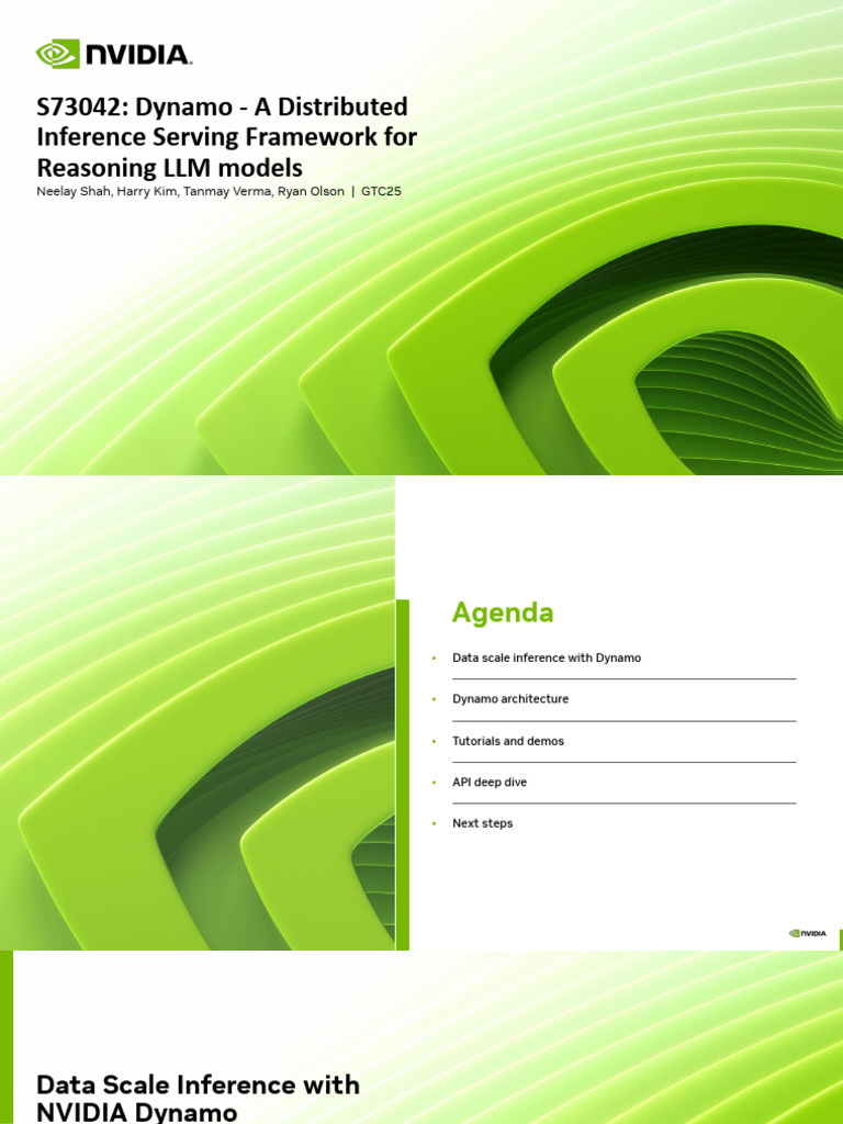 S73042 Dynamo Tutorial GTC 2025 | PDF | Graphics Processing Unit ...
