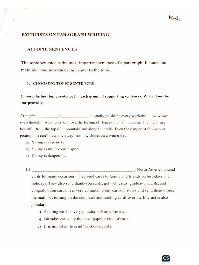 Paragraph Writing | PDF