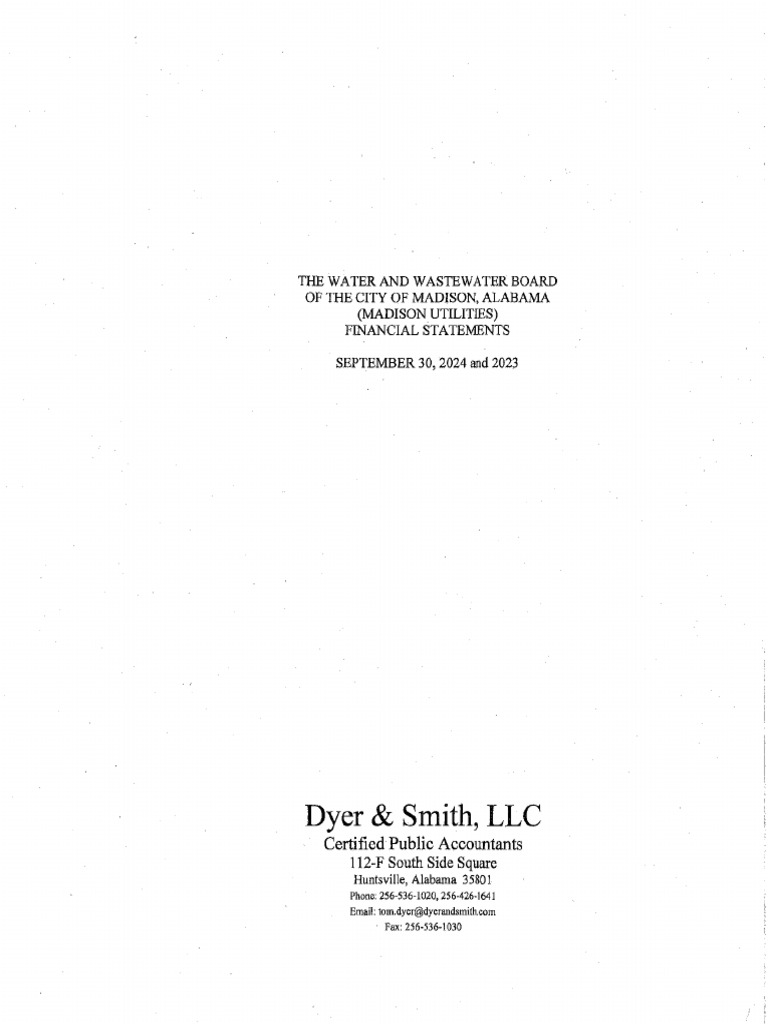 Madison Utilities Financial Reports 2024 | PDF | Audit | Internal Control