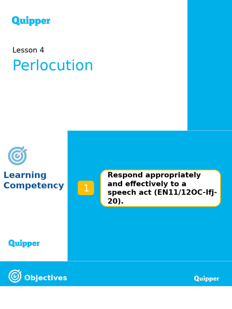 Oral-Communication Unit-6 Lesson-4 Perlocution | PDF | Cognitive ...
