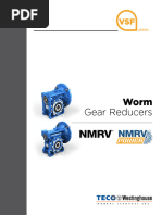 NMRV040 Worm Gearbox Specifications | PDF | Engines | Manufactured Goods