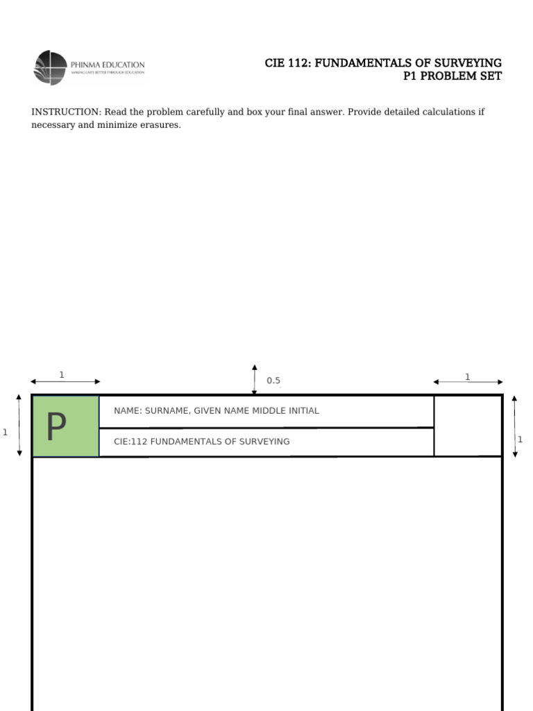 Problem Set Template | PDF