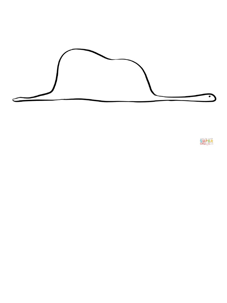 Desenho de Jibóia A Digerir Um Elefante para Colorir - Desenhos para ...