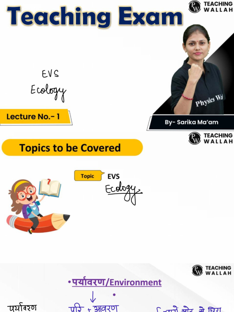 Ecology 01 Class Notes | PDF