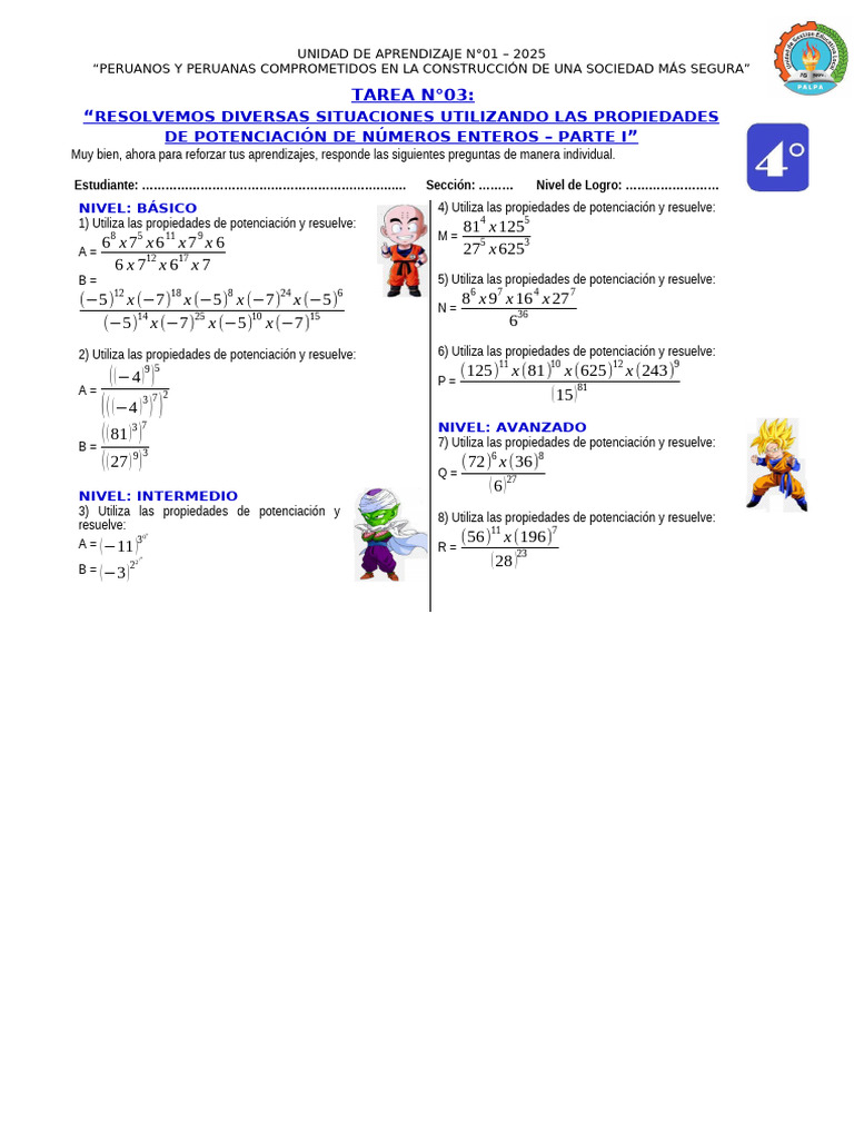 TAREA 3-4TO-UA1-2025 | PDF