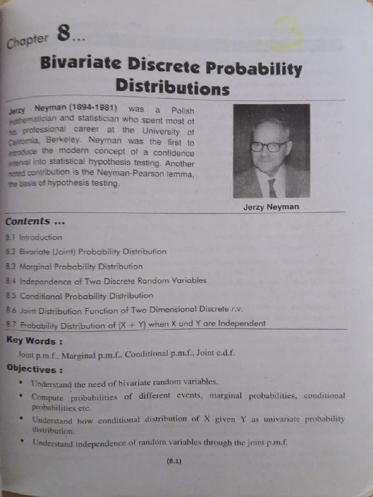 Bivariate Discrete Probability | PDF | Probability Distribution | Random Variable