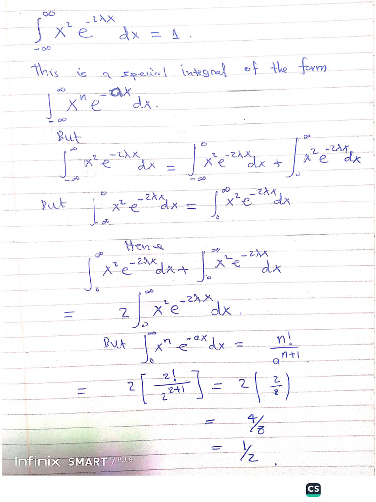 Solved Intergral Problem | PDF