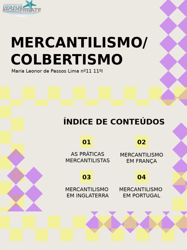 Trabalho de História - Mercantilismo-Colbertismo | PDF | Mercantilismo ...