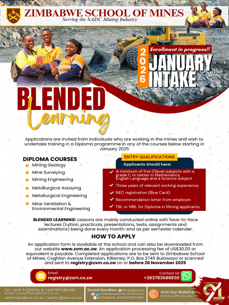 Blended Learning Diploma Flyer - January 2026 Intake | PDF ...