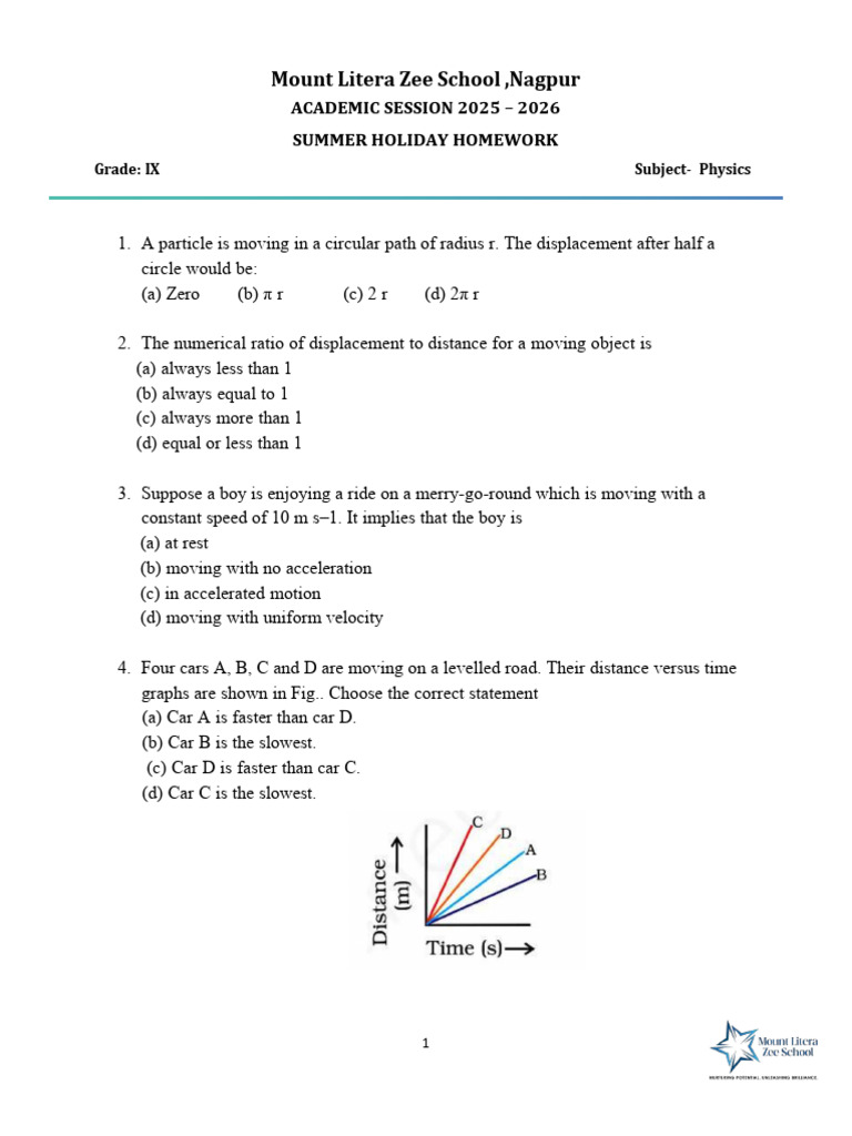 Physics Homework: Forces and Motion | PDF | Acceleration | Force