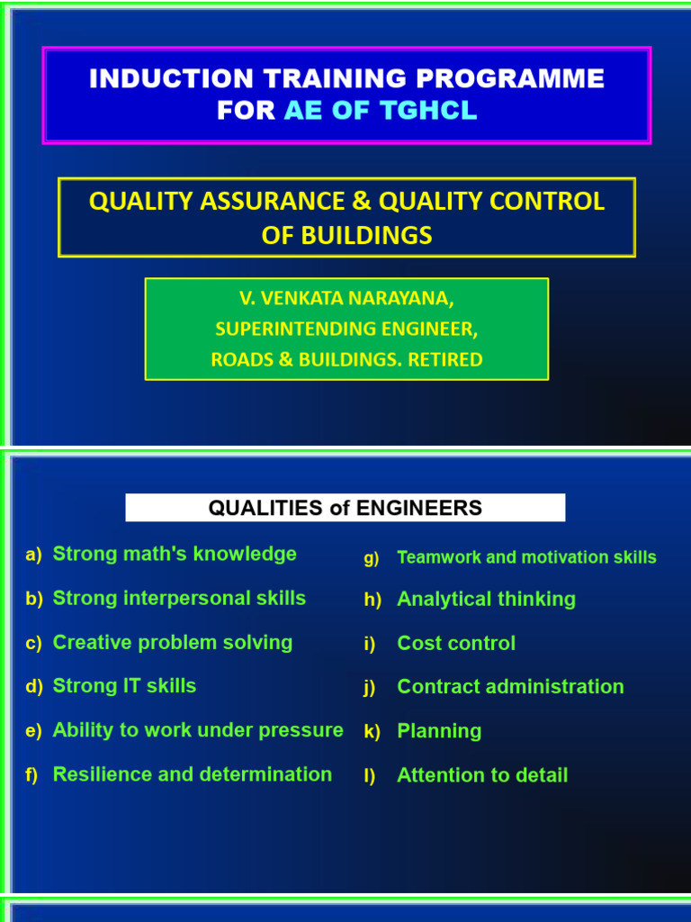 2 VVN - NAC - Induction Training Programme For AE of TGHCL QA QC of ...