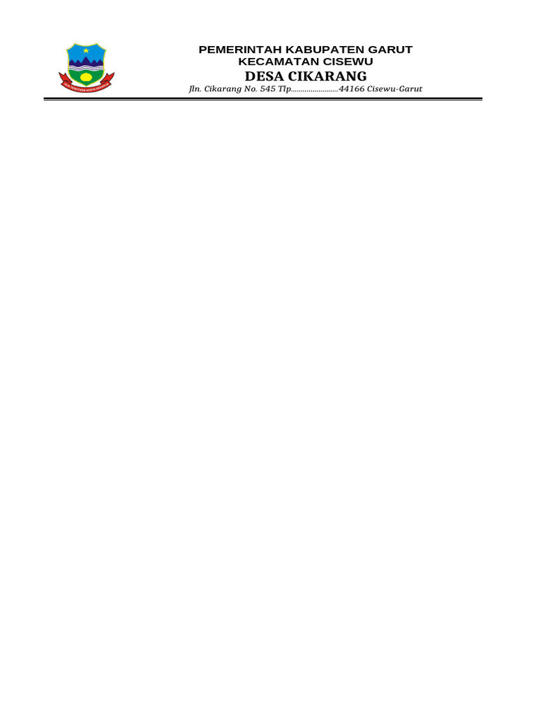 kop surat desa | PDF