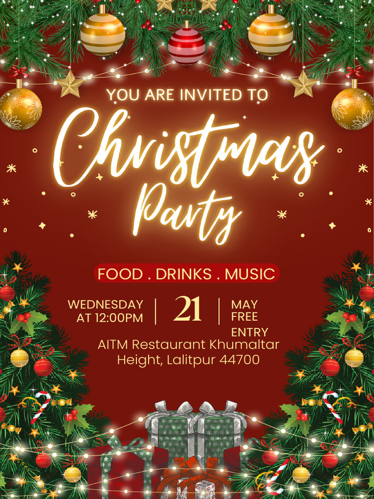 Pink Floral Wedding Invitation Potrait | PDF