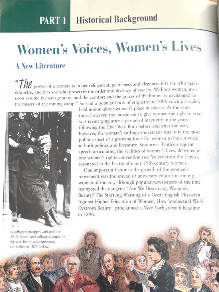 Women's Suffrage and Education History | PDF | Gender Studies | Gender ...
