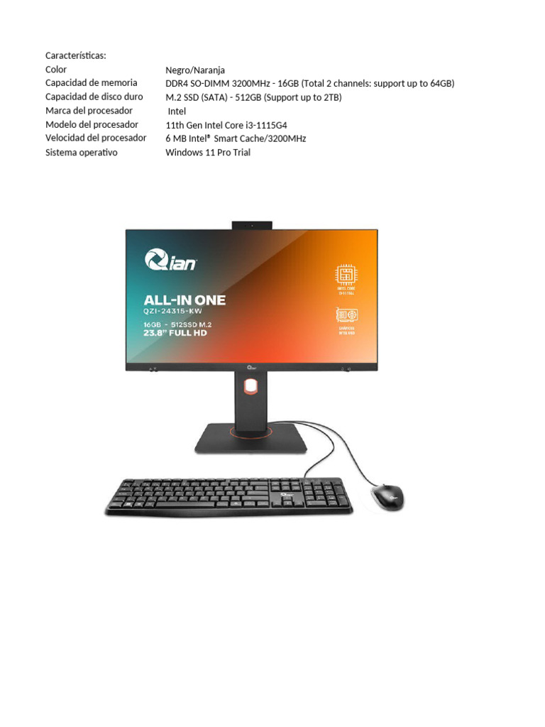 Qian All in One Qzi 24315 KW | PDF