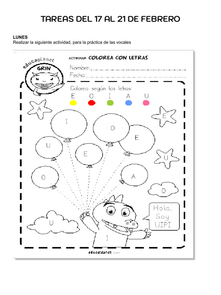 Tarea Del 17 Al 21 de Febrero | PDF
