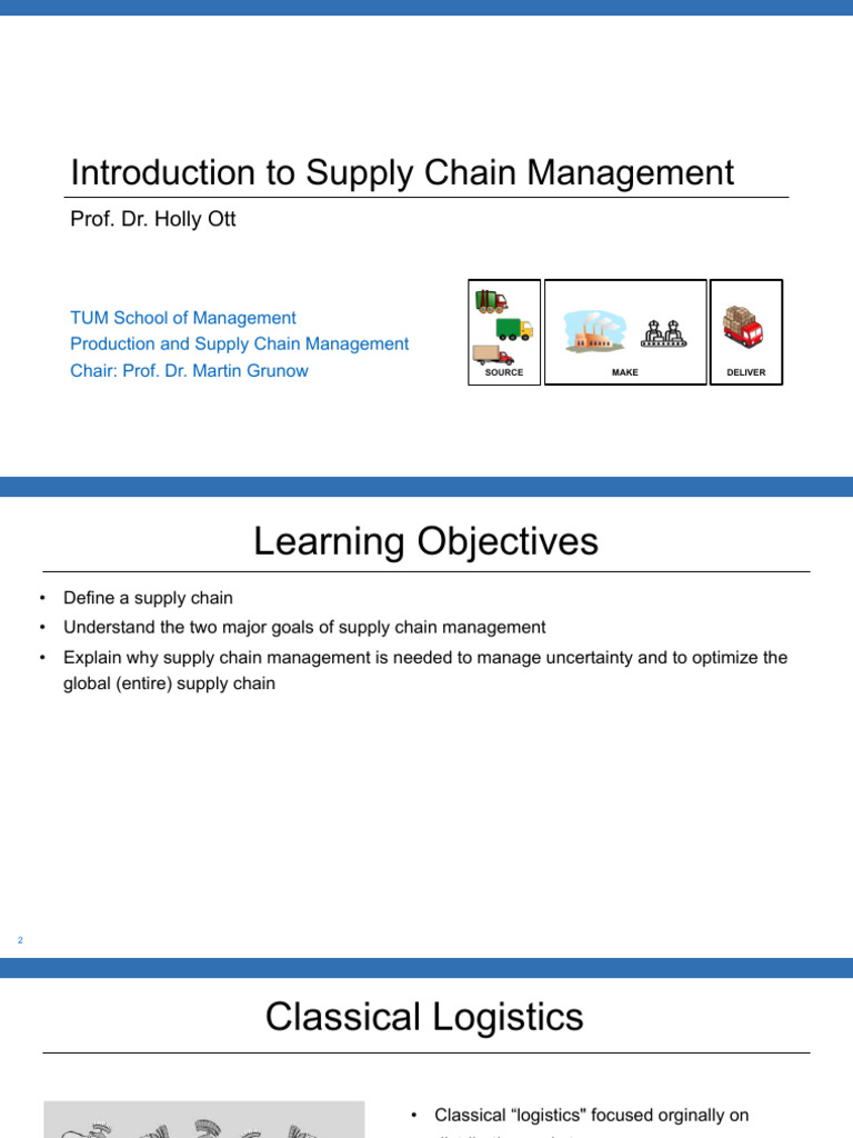 Introduction to Supply Chain Management | PDF | Supply Chain Management ...
