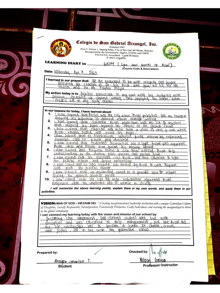 Learning Diary Semis Final | PDF