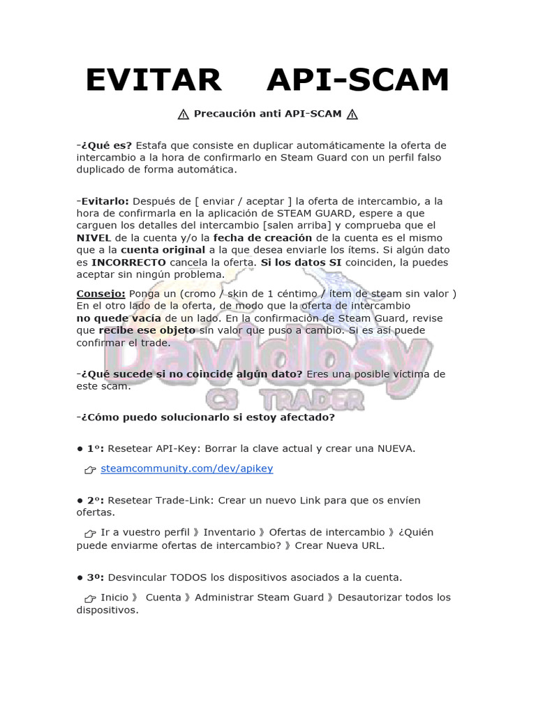 Evitar Api Scam | PDF