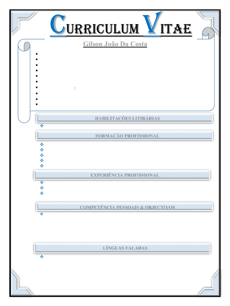 Curriculum Actualizado 2024 JACITER ANGOLA | PDF