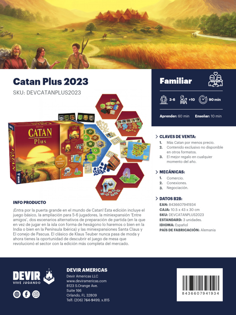Catan Plus 2023 | PDF