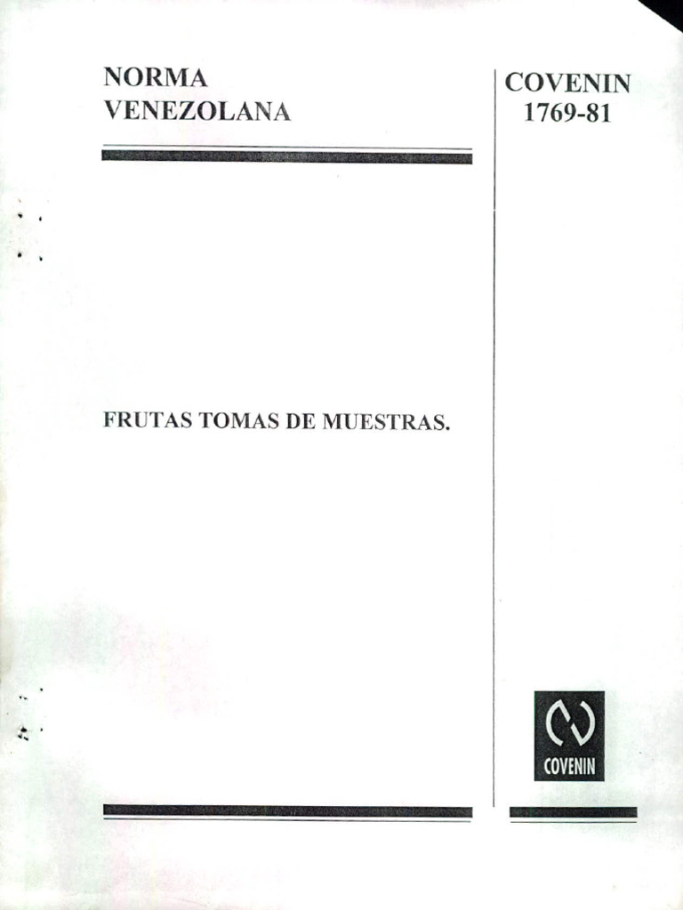 Covenin 1769-1981 | PDF