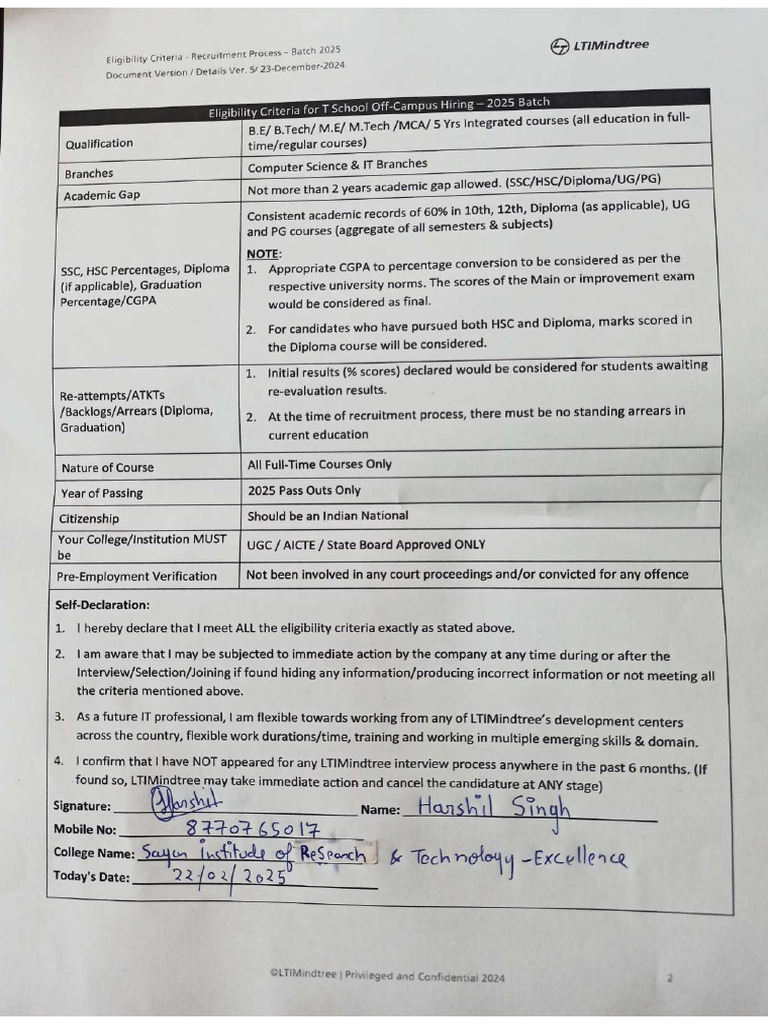 Resume Harshil | PDF