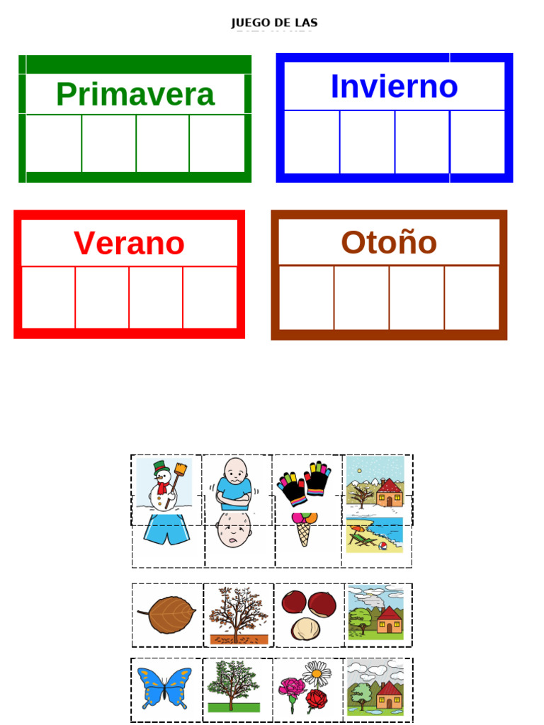 Juego de Las Estaciones | PDF