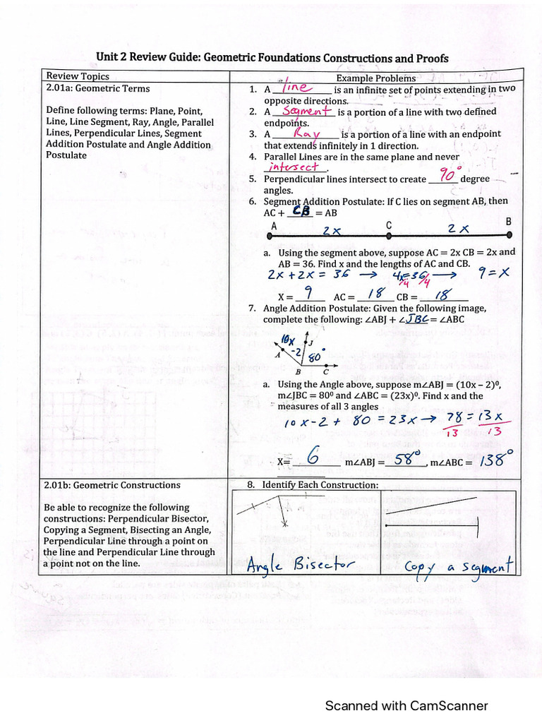 Unit 2 Review KEY | PDF
