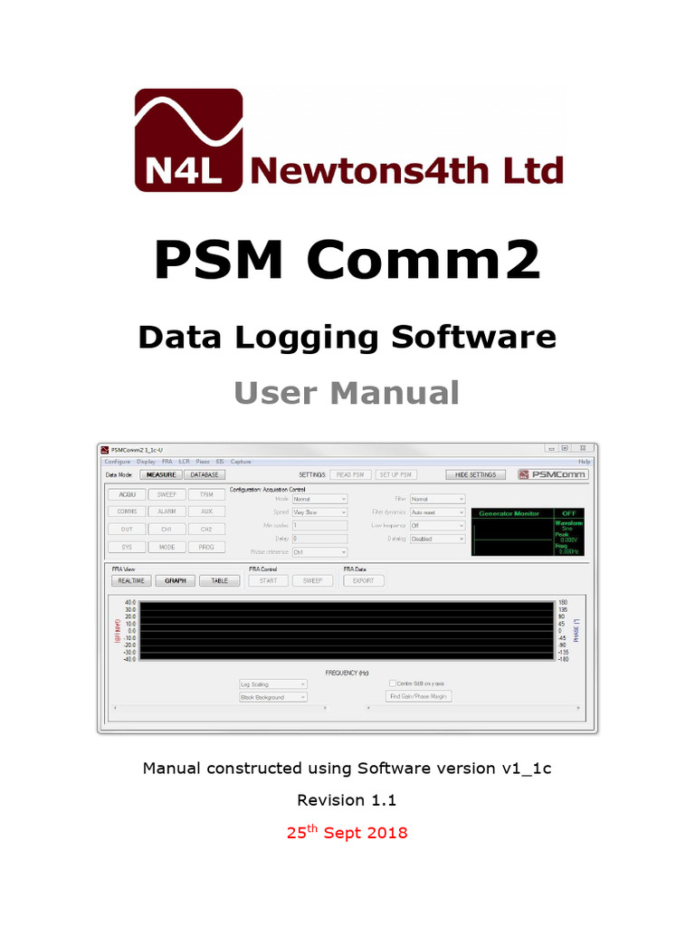 PSMComm2 User Manual v1 1c | PDF | Microsoft Excel | Comma Separated Values
