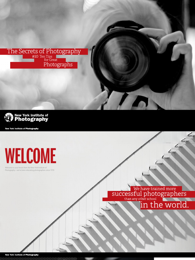 Secrets to Great Photography Tips | PDF | Flash (Photography) | Camera