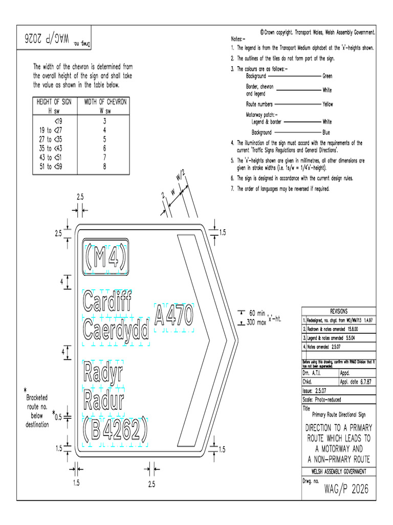 s7pt1 2026 Primary Route Directional Sign | PDF