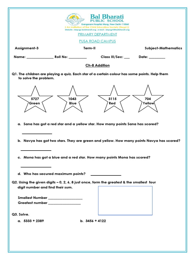 Assignment 3 Mathematics | PDF