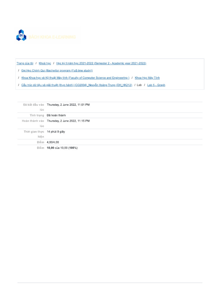 Lab 5 Graph - Attempt Review | PDF