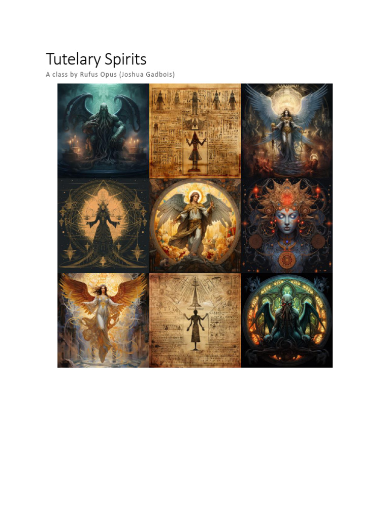 Understanding Tutelary Spirits | PDF | Guardian Angel | Religious ...