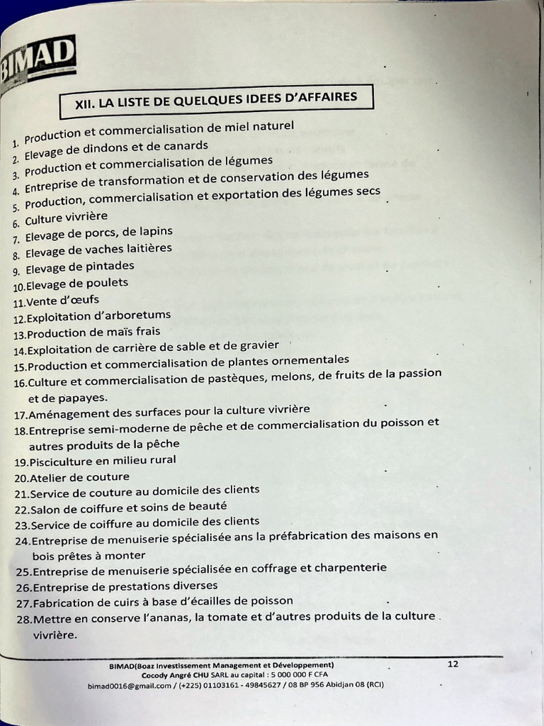 Listes Des Idées | PDF