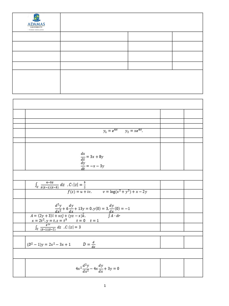 Mth11502 - Set - B - Btech - II | PDF | Equations | Mathematical Physics