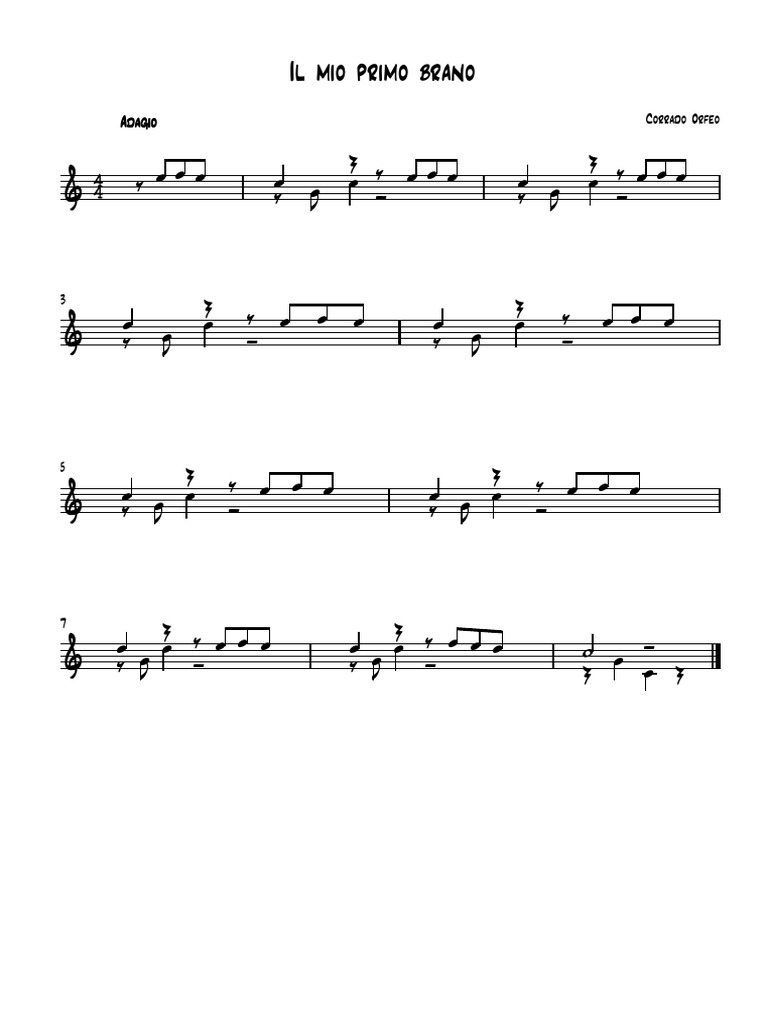 1. Il Mio Primo Brano PDF | PDF