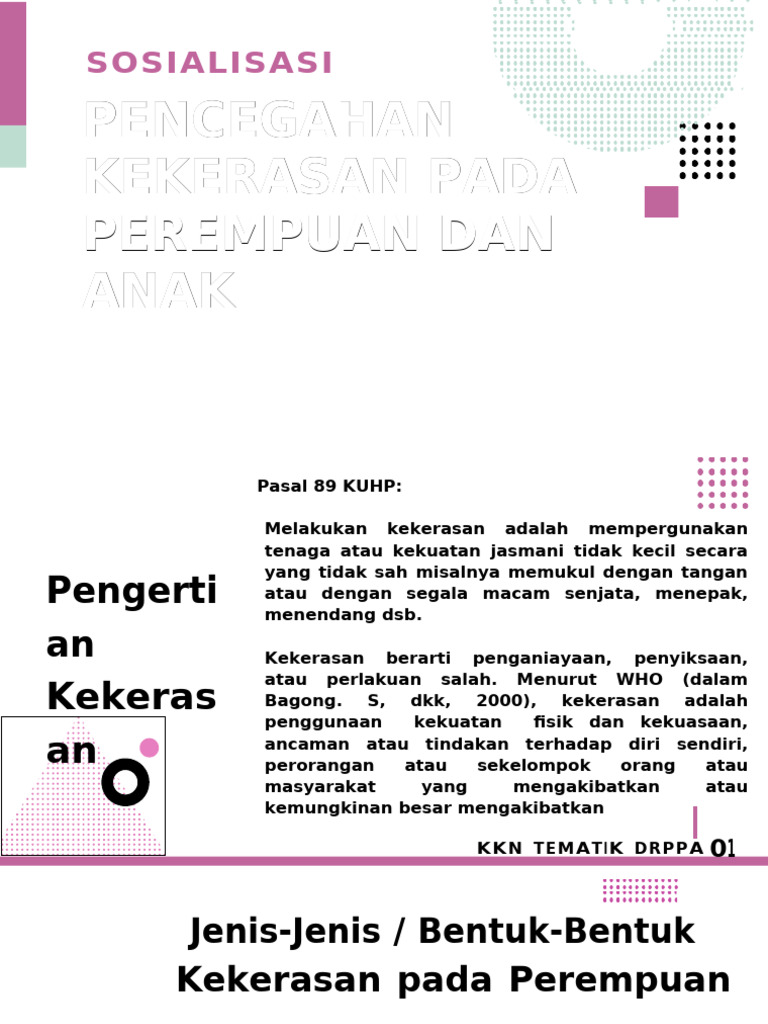Sosialisasi Pencegahan Kekerasan Terhadap Perempuan Dan Anak - 20240730 - 152230 - 0000 | PDF