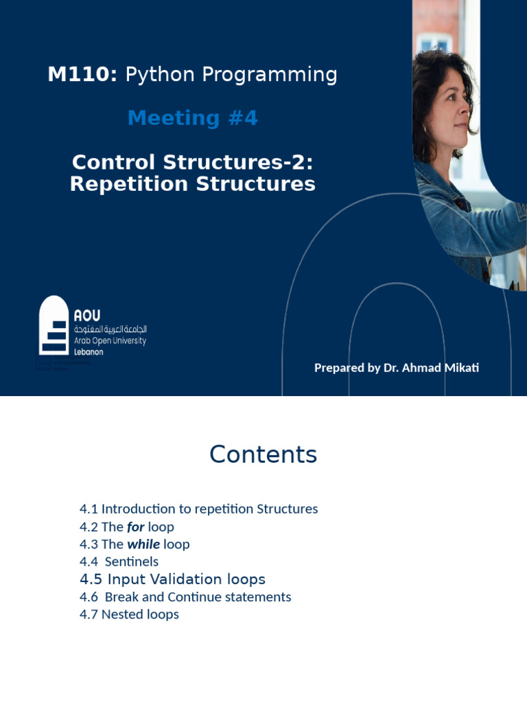 Meeting4 Repetition Structures S | PDF | Control Flow | Parameter (Computer Programming)