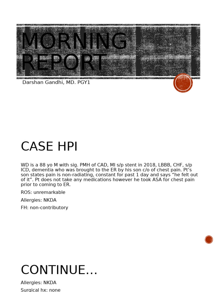 Morning Report Feb 2022 | PDF | Diseases And Disorders | Cardiology