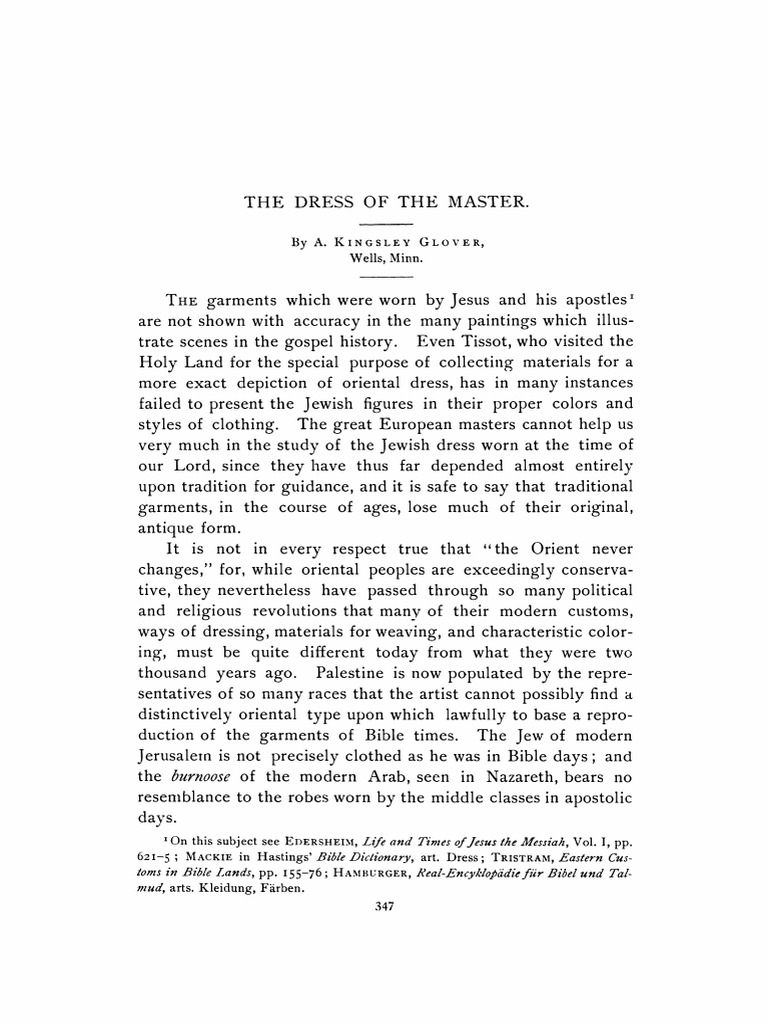 Glover 2015 The Dress of The Master | PDF | Headgear | Clothing