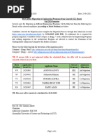 AUST Fall 2025 Admission Circular | PDF