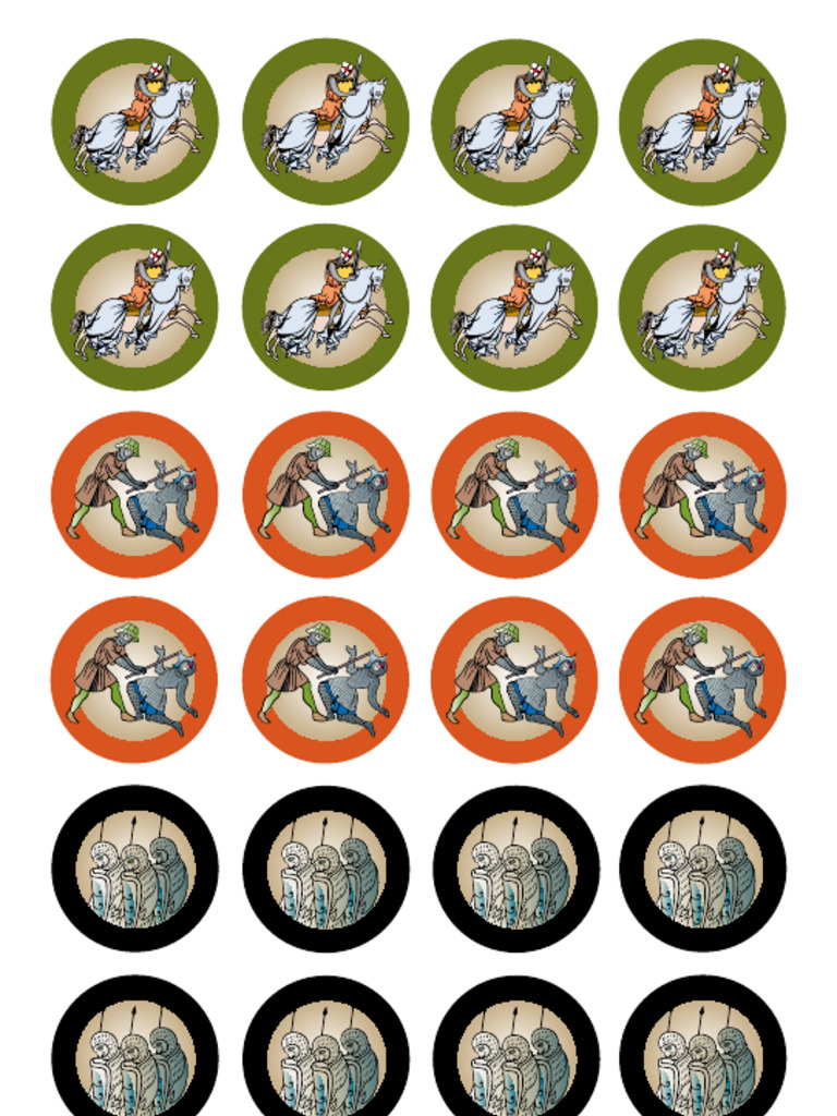 Barons War Tokens Sheet 1 | PDF