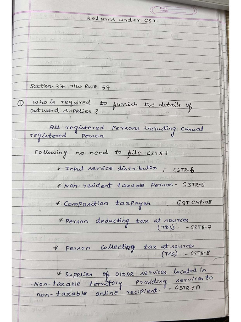 GST Hand Written | PDF