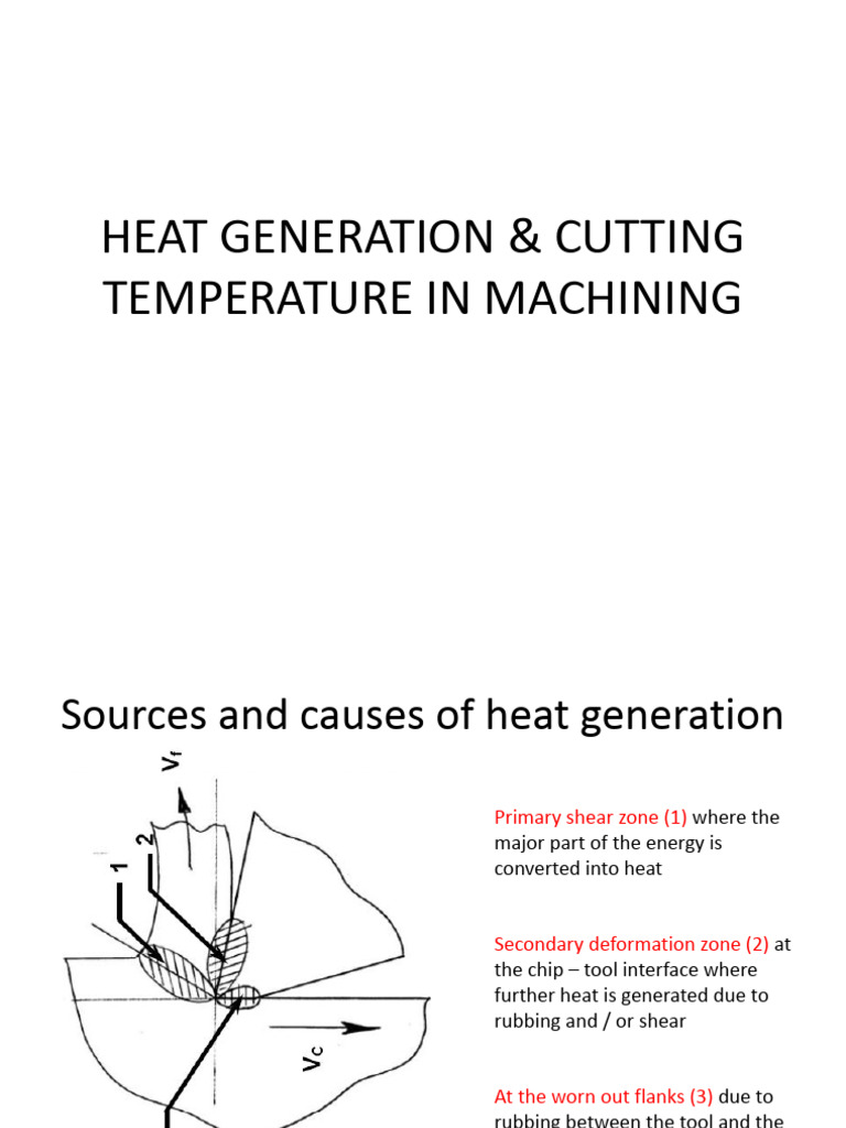 Heat Generation N Cutting Temperature | PDF | Machining | Mechanical ...