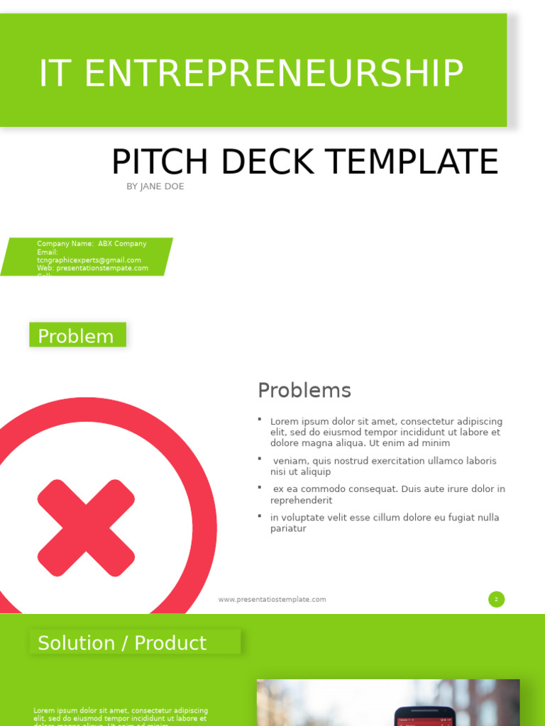 Pitch Deck Template | PDF