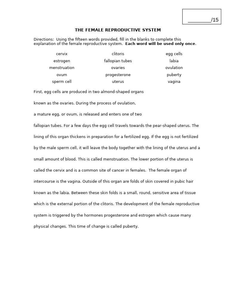 Female Reproductive System Pathway - 6 - 17 - 21 | PDF