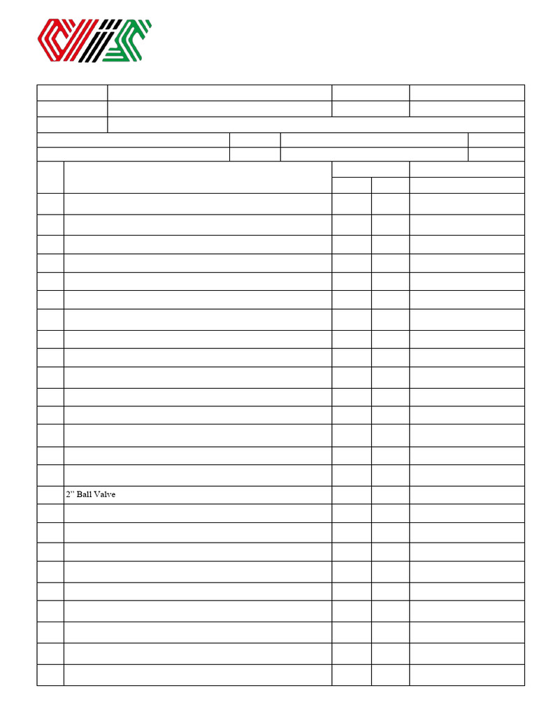 Piping Inspection Checklist | PDF