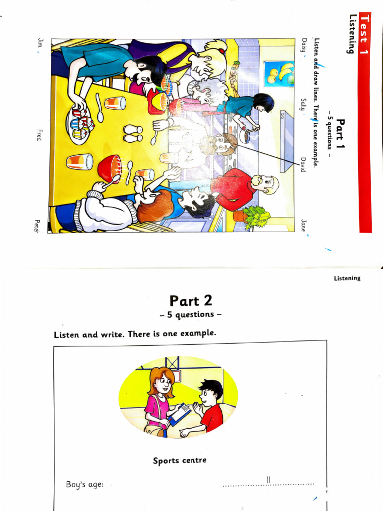 Movers Book 1 Listening | PDF